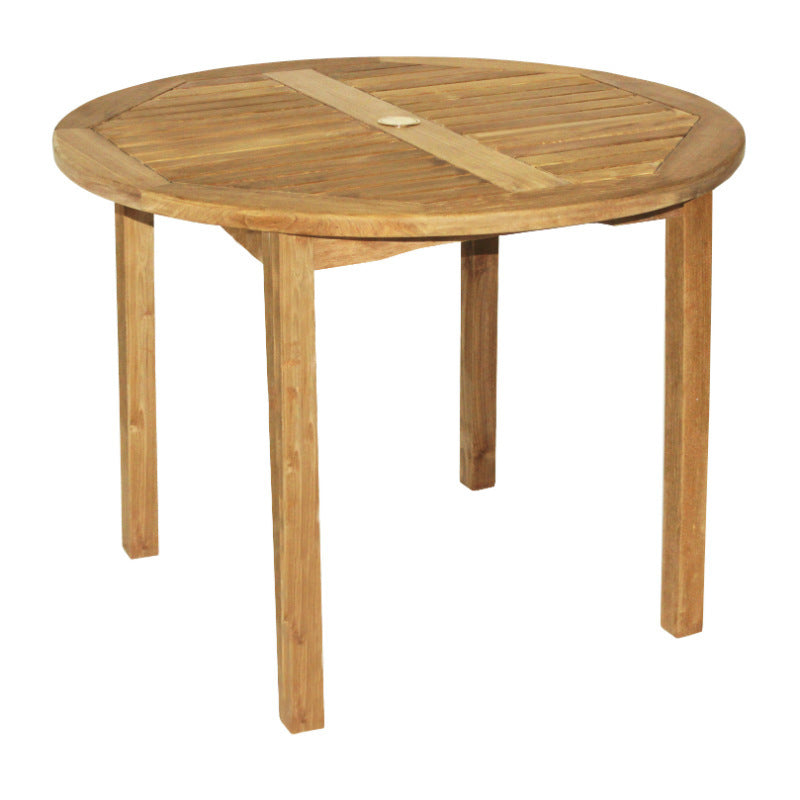 Bistro Round Teak Table | 100cm Diameter | Free UK Shipping – PiggyGarden